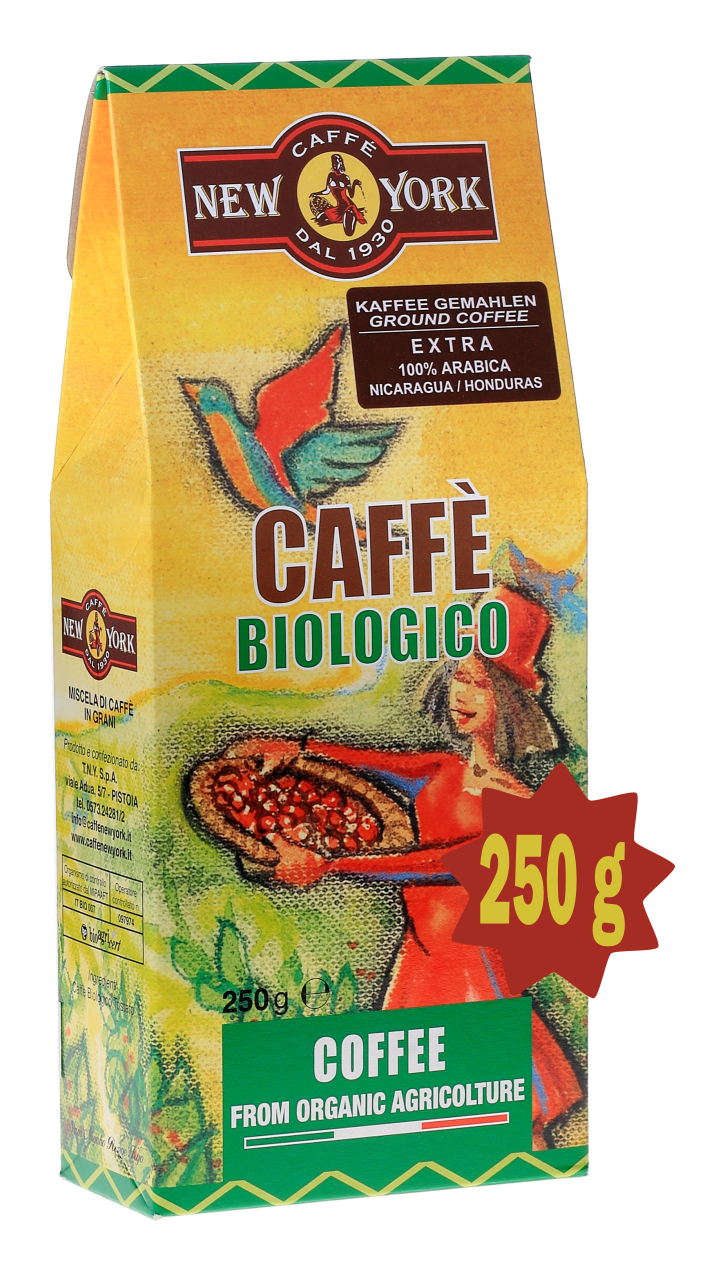 CAFFE’ BIOLOGICO – EXTRA – MACINATO MOKA – 250GR – Caffè New York